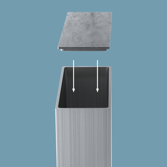 Rectangle End Cap - Square Edge